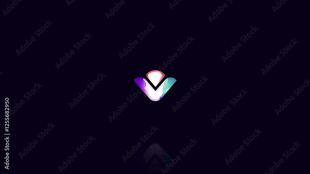 creative 3d new logo intro animation template, Water electric splash ...