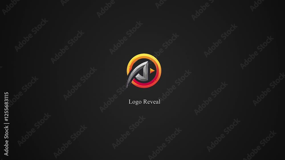 creative 3d new logo intro animation template, Water electric splash glowing hyper energetic ...