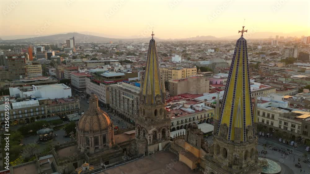 paisaje de la ciudad de guadalajara jalisco mexico vista aerea de la ...