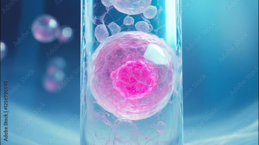 3D Animation of Egg Freezing and Cryopreservation. Stem Cell Freezing ...