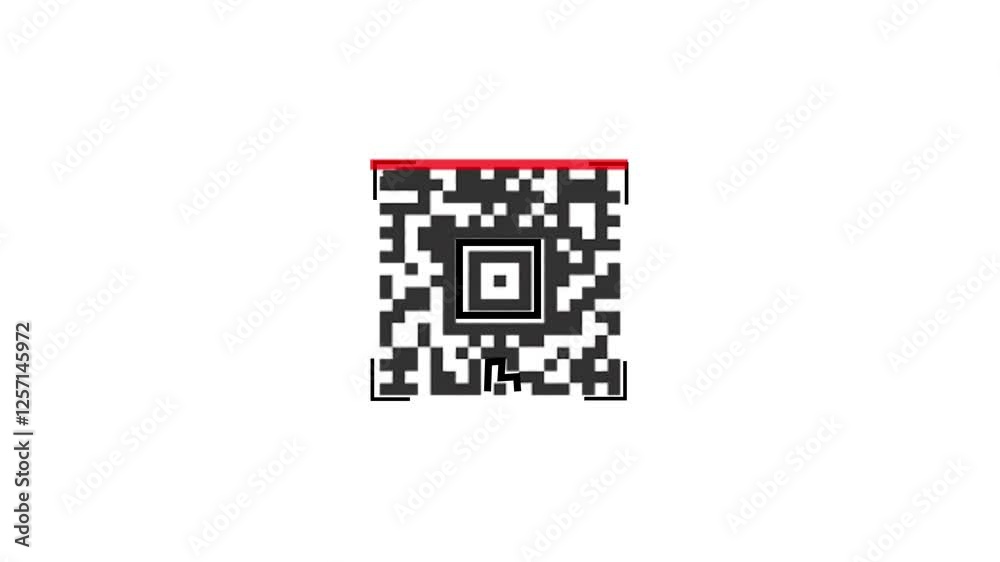 QR code scanner. For selling consumer goods on the market or ad ...