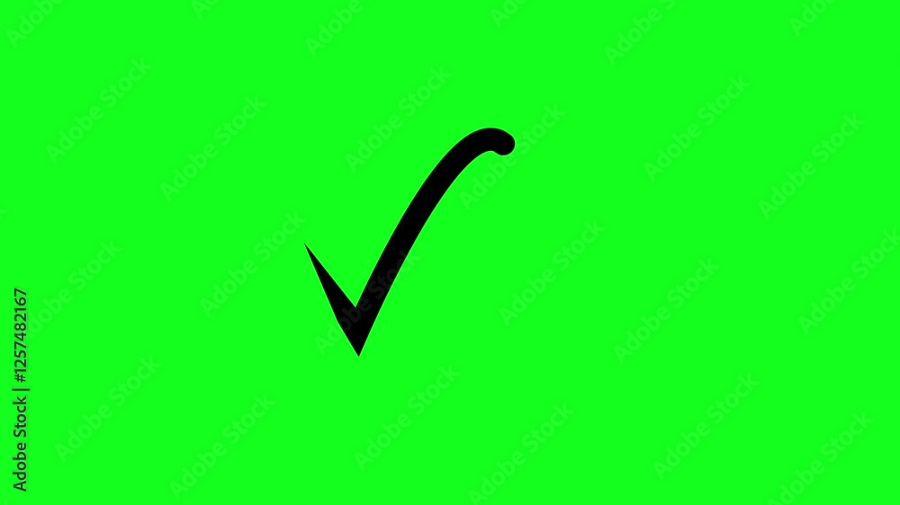 Black check mark on transparent background. Check mark symbol. approved ...