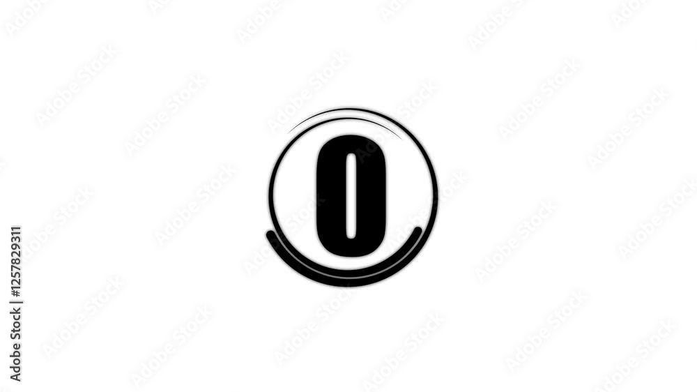 Circle countdown timer 5 seconds animation from 5 to 0 seconds, 5 ... Circle countdown timer 5 seconds animation from 5 to 0 seconds, 5 ...