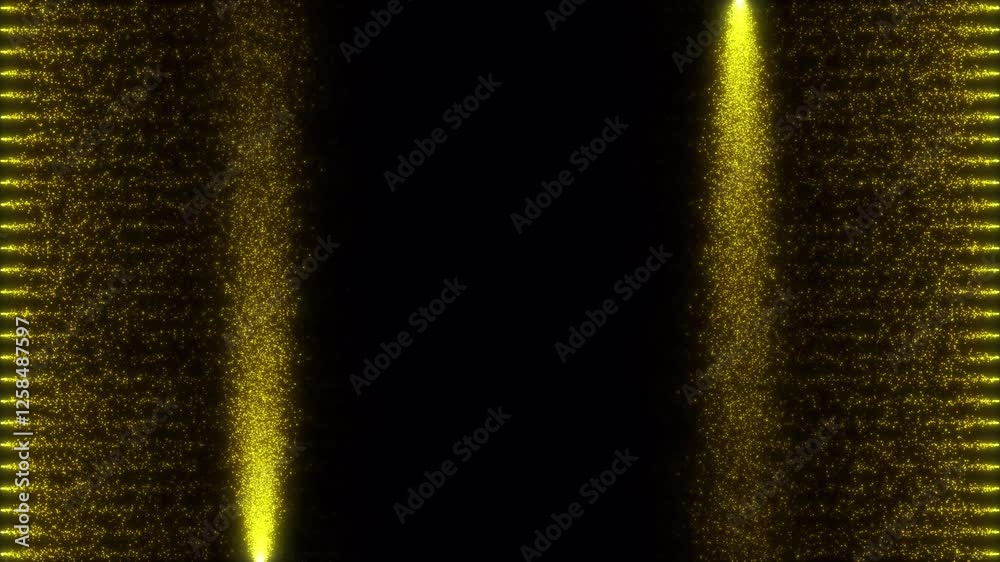 Falling Particles Animation on Transparent Background. Realistic Dust ...