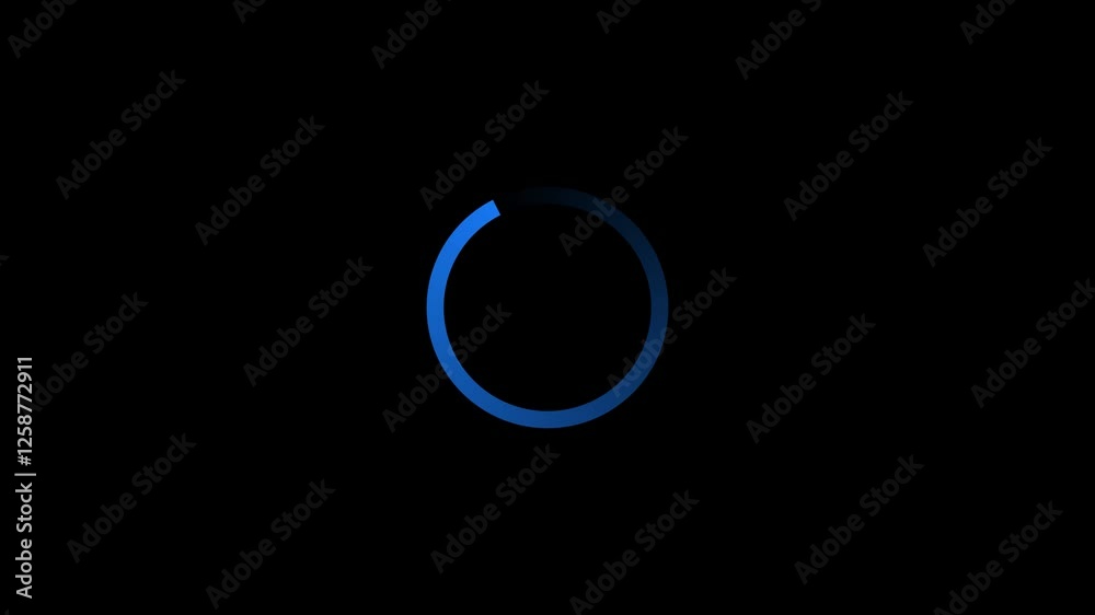 Circle loading bar animation on a transparent background. new alpha ...
