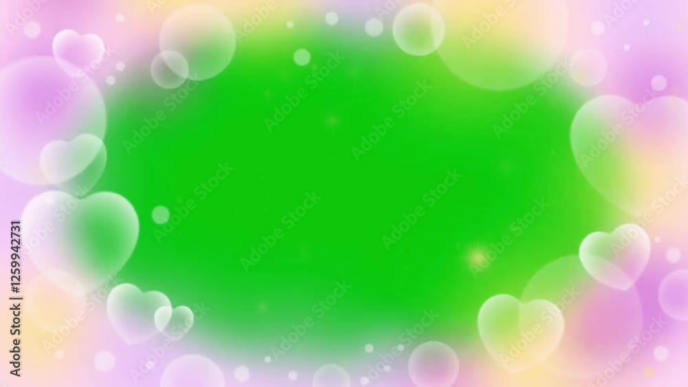 Green screen love effect overlay.Green screen animation motion graphic ...