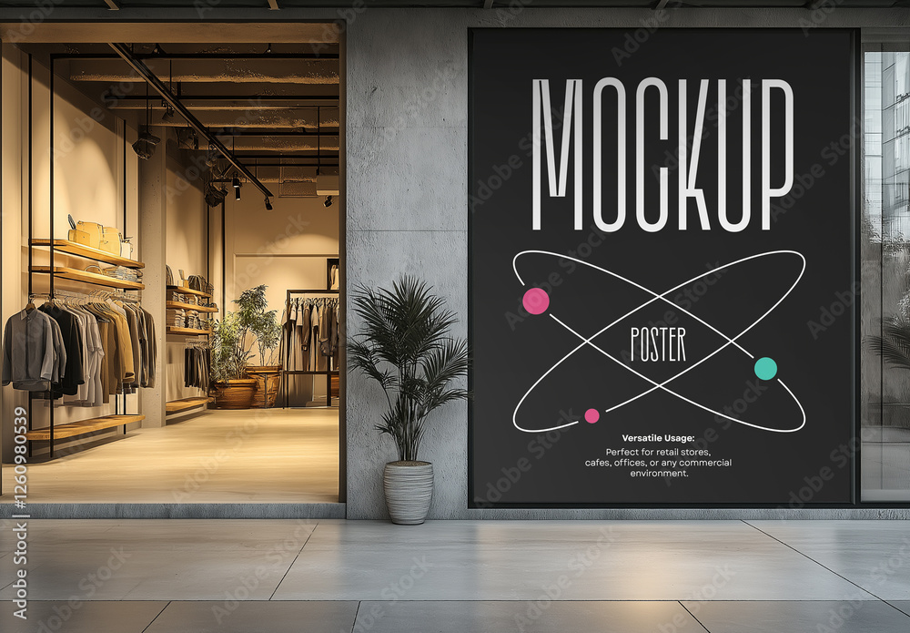 Premium Realistic Indoor Lightbox Poster Mockup for Modern Interior ...