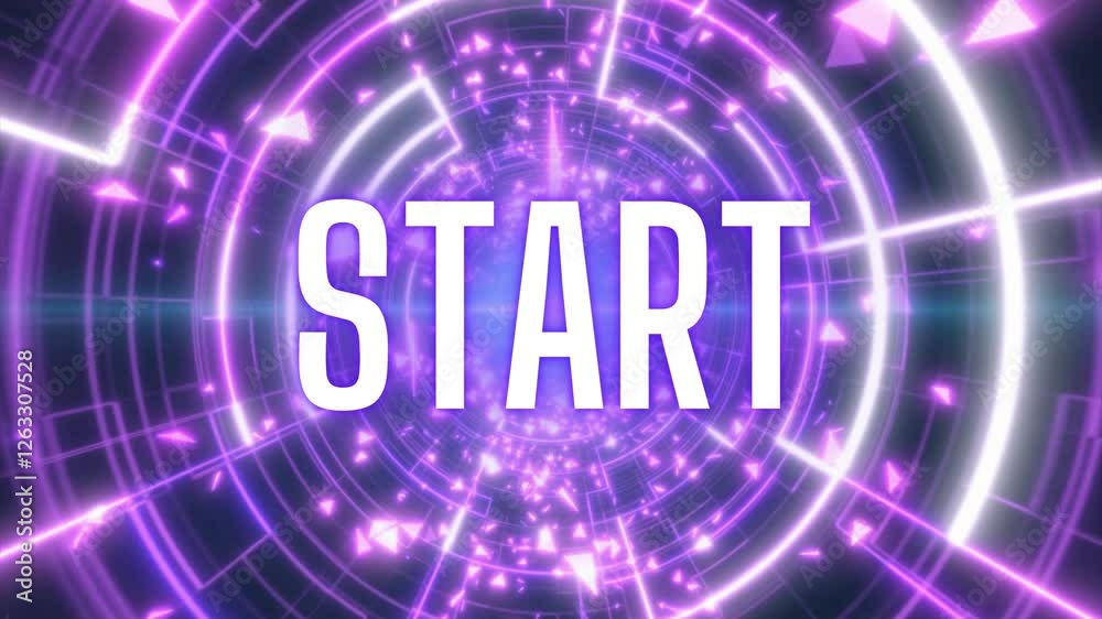 Countdown animation from 1 to start sec, counter timer 3 second in 4k ...