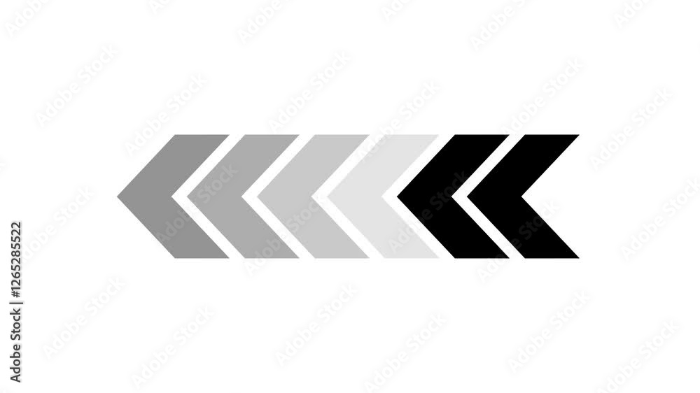 Arrow loop animation direction concept.Arrow direction sign animation ...