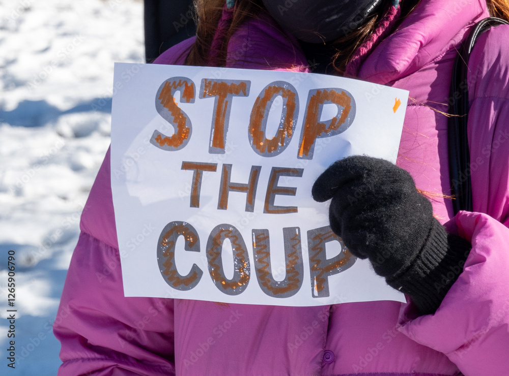 Poster Stop Coup and Save Democracy – Wall Art | UkPosters