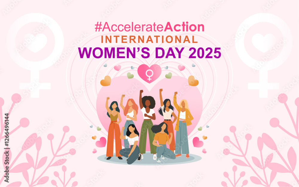 Poster Accelerate Action Campaign Pose - International Women's Day 2025 ...