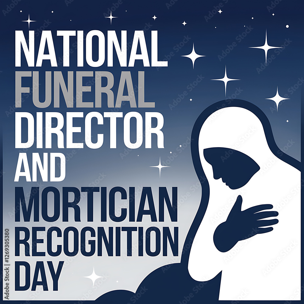 Poster national funeral director and mortician recognition day – Wall ...