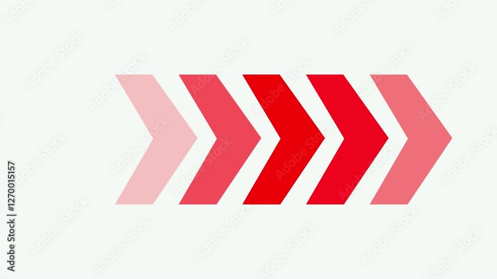 Right-directional arrow loop animation, Animated arrows for the overlay ...