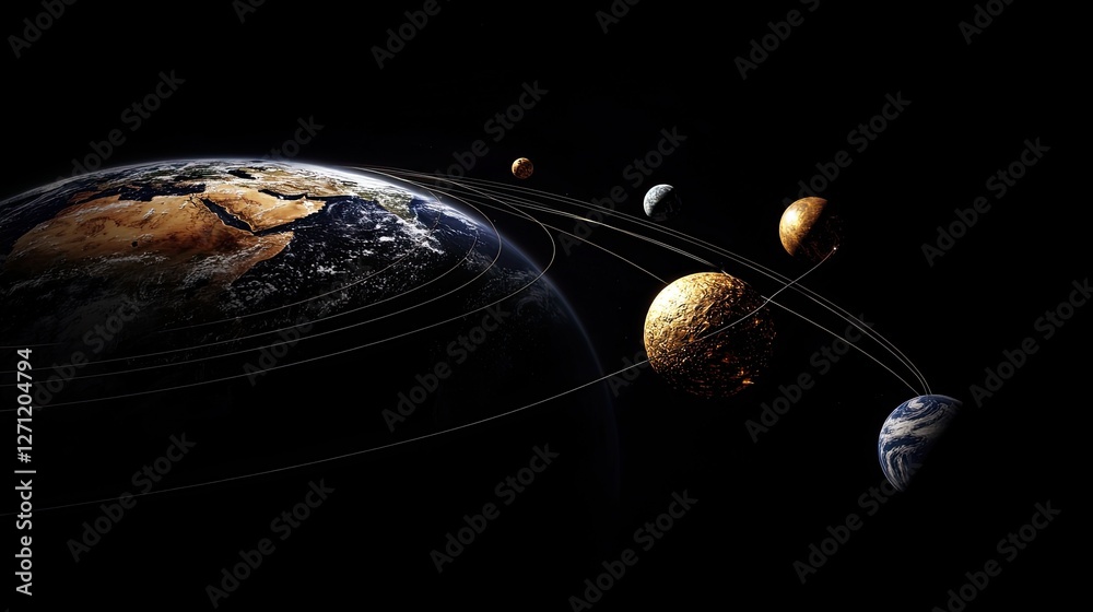 Poster a visual representation of gravity, showing objects in free fall ...
