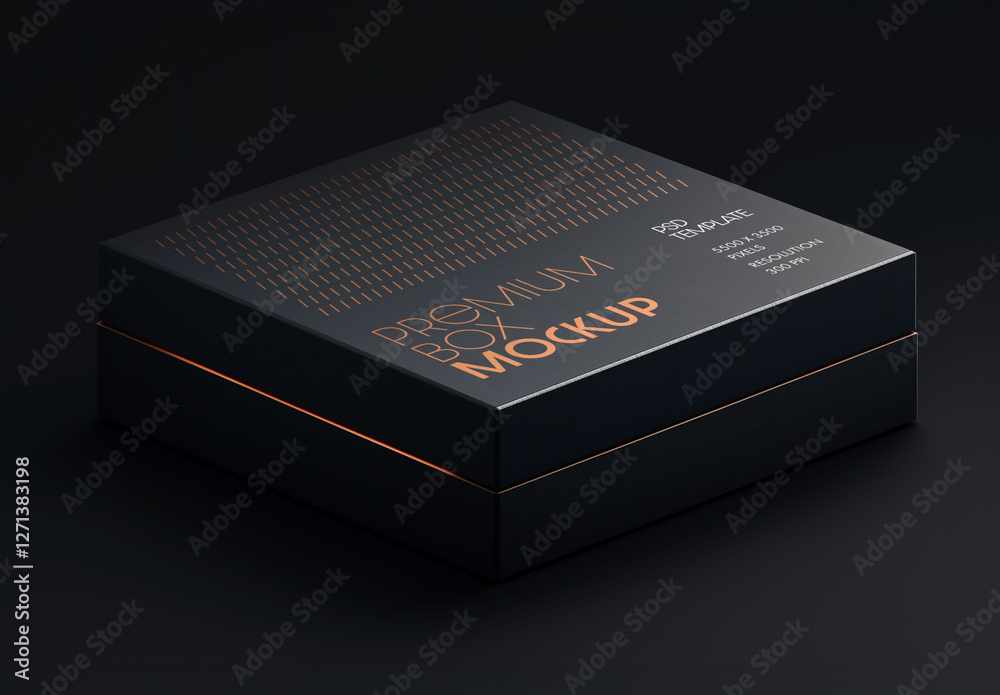 Premium Box Mockup for Luxury Brands Generated With AI Stock Template ...
