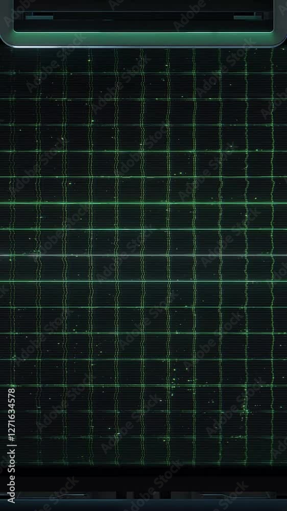 A 3D digital Sci-Fi style data screen overlay with alpha, featuring a ...