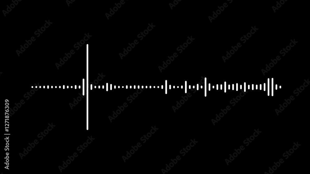 audio bar, spectrum form white video footage of audio visualizer on ...