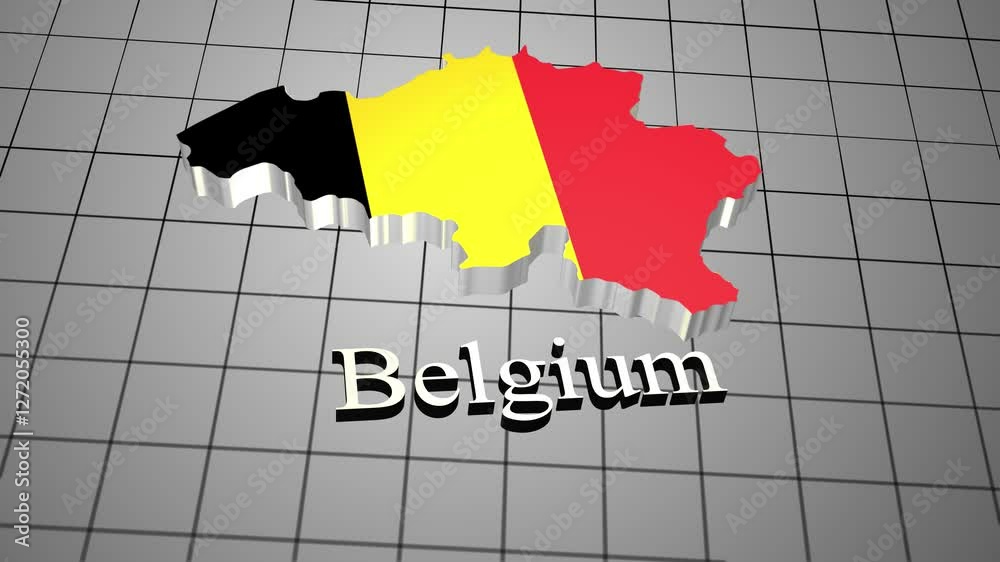 Belgium Country Flag 3d Map Animation, Belgium 3d Flag Animation ...
