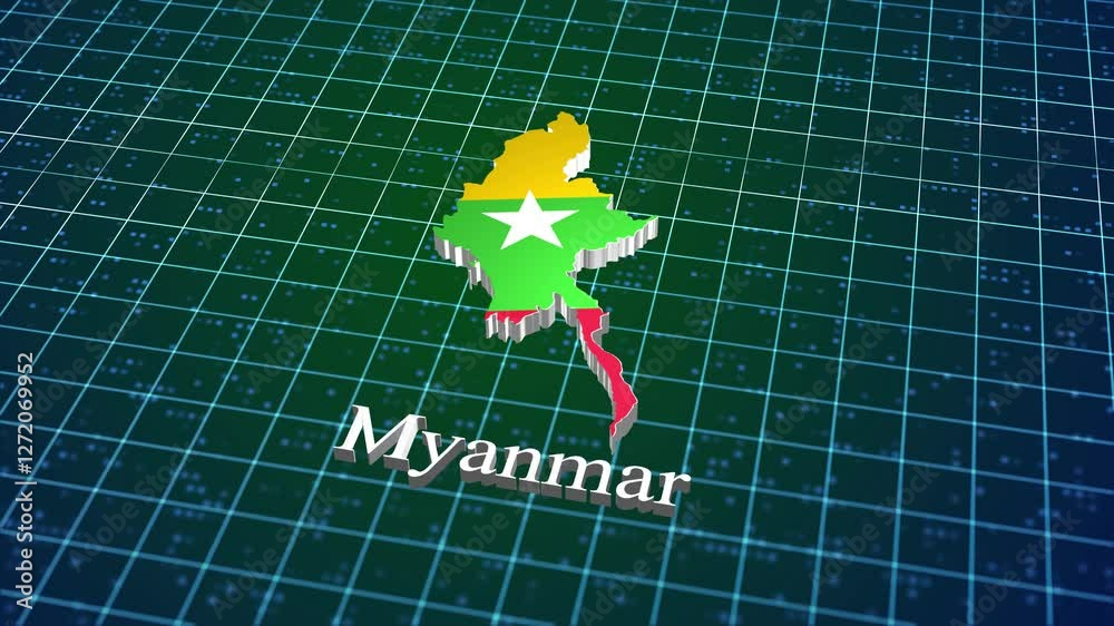 Use Myanmar Country Map For Your Project And Explains Video Animation ...