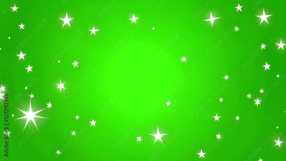 Glitter sparkle animated green screen, 4K Chroma key 3d animation ...