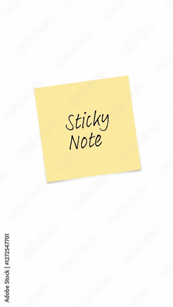 Vertical Square Sticky Note Stock Template | Adobe Stock