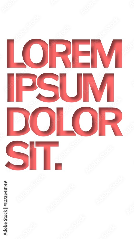 Vertical Text Outlines with Overlap and Transparency Stock Template ...