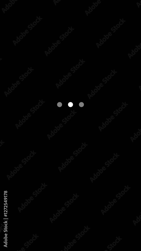 Vertical Typing Indicator CTA Msg Text Stock Template | Adobe Stock