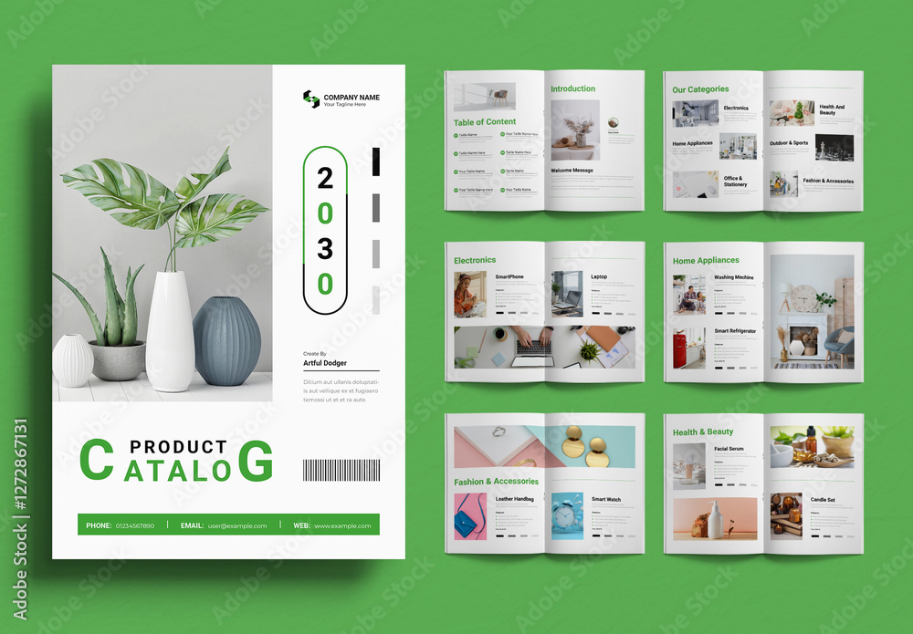 Product Catalog Template Layout Stock Template | Adobe Stock