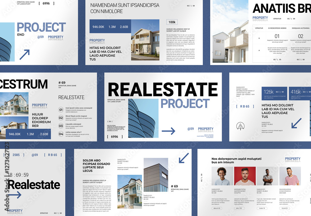 Real Estate Presentation Template Stock Template | Adobe Stock