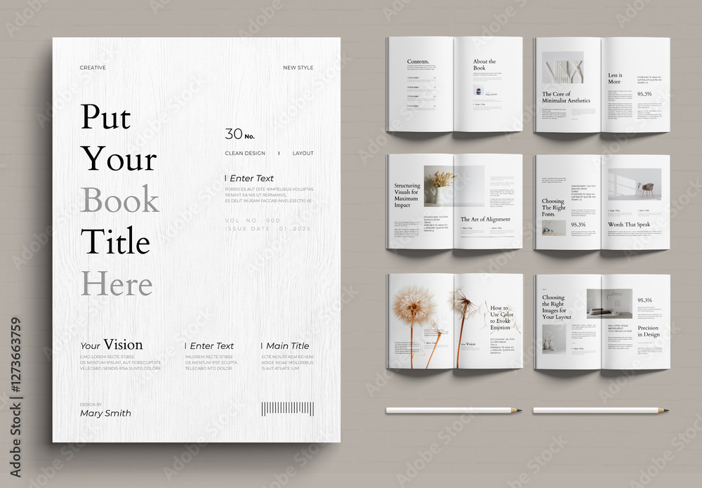 Magazine Layout Design Template Stock Template | Adobe Stock