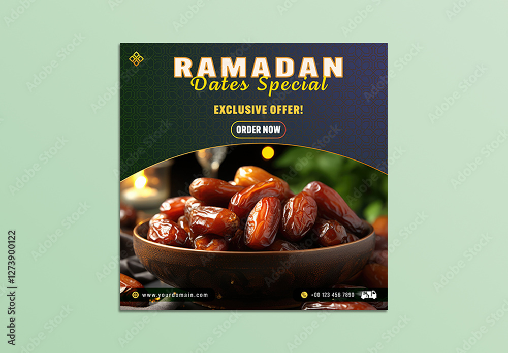 Ramadan Dates Exclusive Offer Social Media Post Template – Editable ...