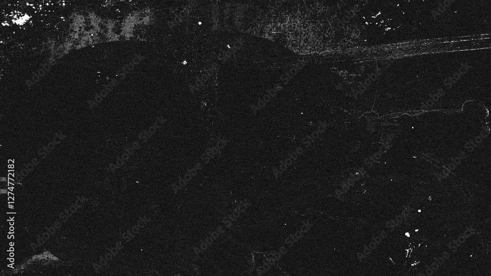 Grunge old black and white rough film distress noise dust effect ...