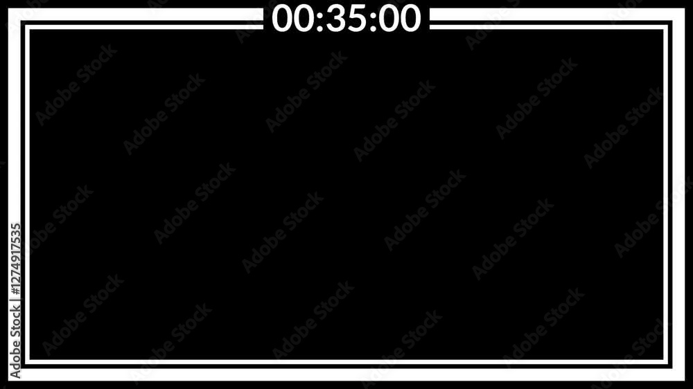40 seconds countdown timer with a white frame and a countdown timer ...