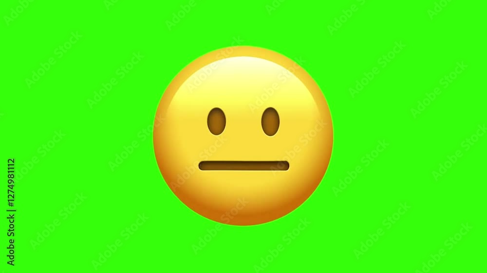 funny emotion poses with movement and with a green screen background. # ...