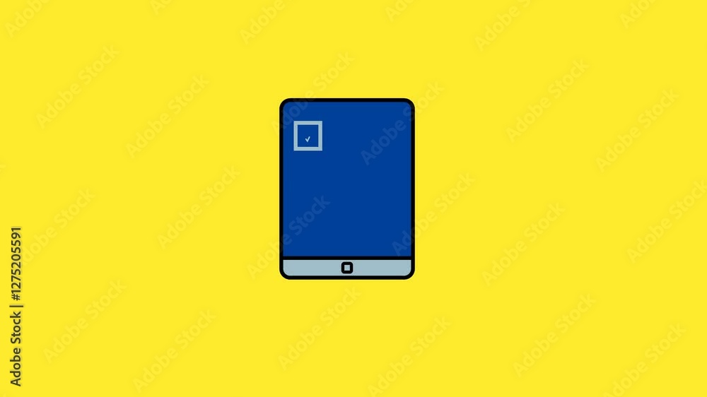 Animation tablet with task on screen for your tech footage. Animation ...
