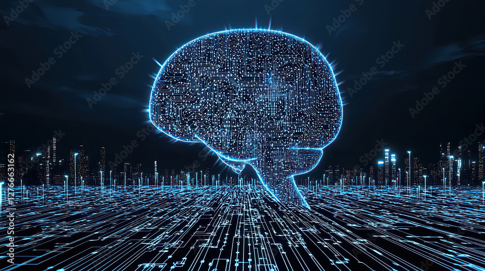 Poster AI-powered quantum combines artificial intelligence with quantum computing – Wall Art ...