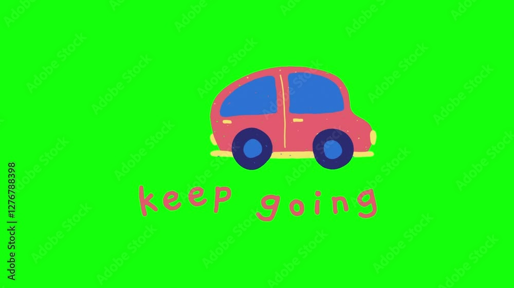 Car Animation 2d , Cartoon Car Alpha Channel Transparent Background 4K ...