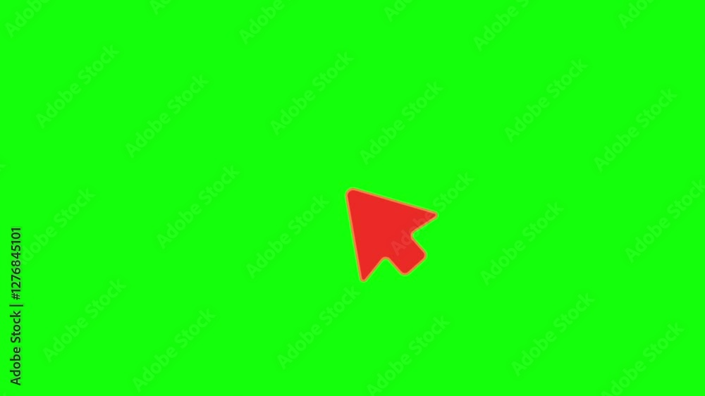 Mouse Click, Computer Mouse Animated symbol of arrow cursor. animation of a computer pointer ...