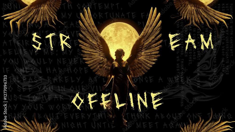 Stream offline Animated Screens Angel for Stream, BRB. Stream package ...