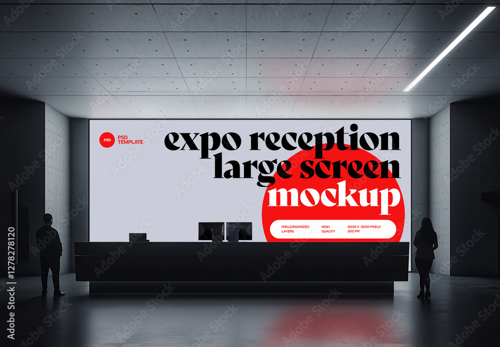 Event Reception Screen Mockup Stock Template | Adobe Stock