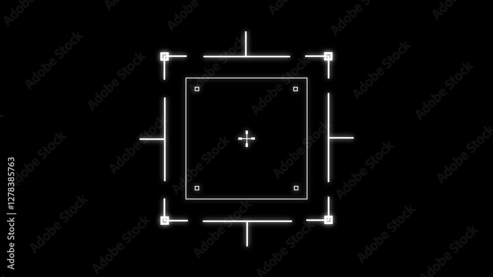 Loop in formation of square radar display with target in sight in ...