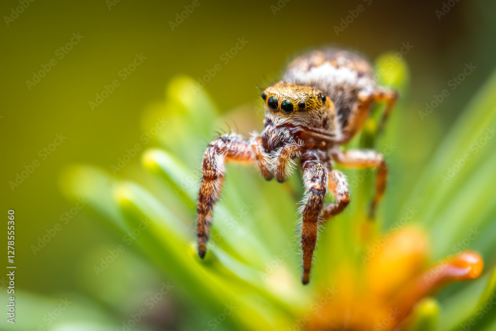 Poster Jumping spider, a cute little spider with big eyes – Wall Art ...