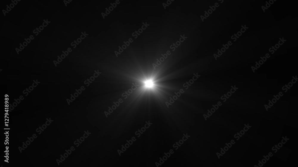 Loop optical lens flares flickering burst shine light animation ...