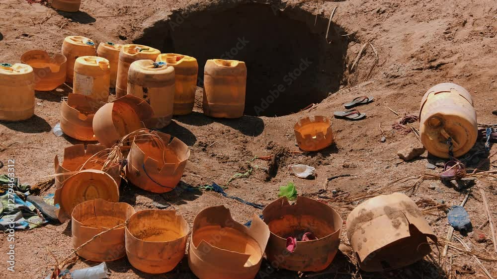 Deep wells are most important source of water during dry season for ...