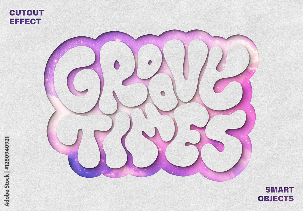 Cut Out Text & Logo Effect Mockup Stock Template | Adobe Stock