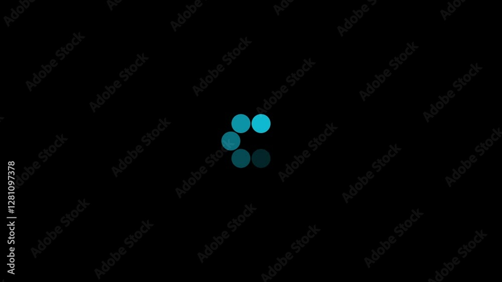 transparent gif loading colorful circle dots. Loading bar with circle ...