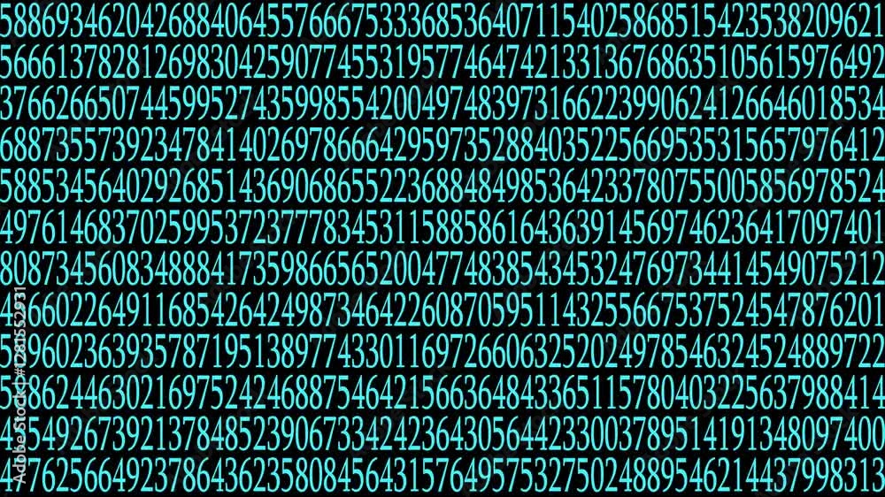 Technical environment programming, The Matrix style binary code. Seamless loop. Modern ...