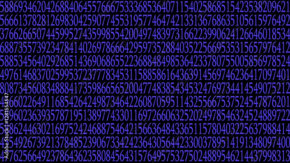 Technical environment programming, The Matrix style binary code. Seamless loop. Modern ...