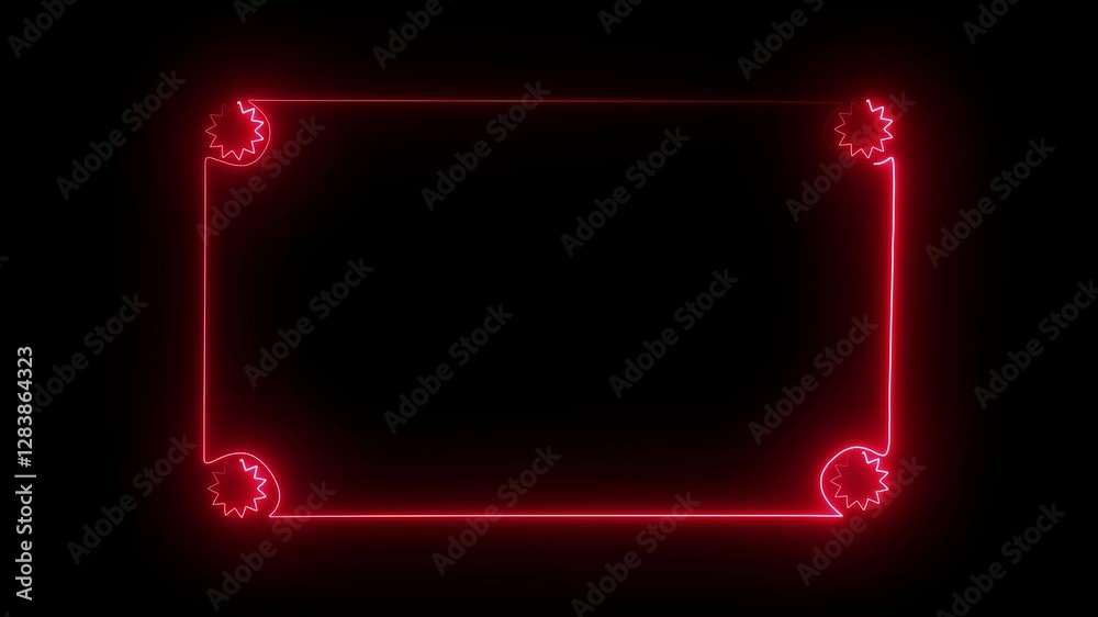4k Abstract seamless looped background rectangular ultraviolet glowing ...