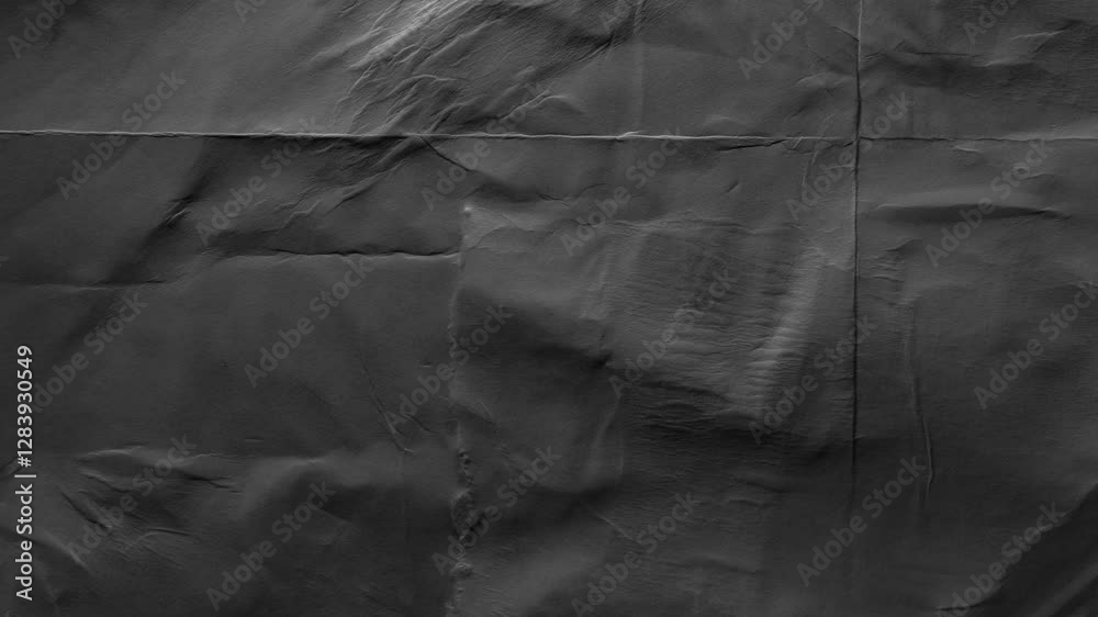 Crumpled paper animation,, white texture animation, black paper, old ...